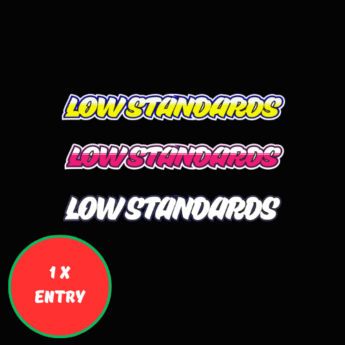 LOW STANDARDS - MULTI COLOUR - STICKER